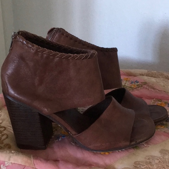 Bacio 61 | Shoes | Bacio 6 Dark Brown Sandal Booties 85 | Poshmark